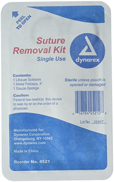 Kit: Staple Removal Kit with Gauze Sponge Latex Free – Sterile: Dynarex
