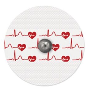 ECG Electrode : Telectrode – Round – Snap On – Cloth- For Stress Test ...